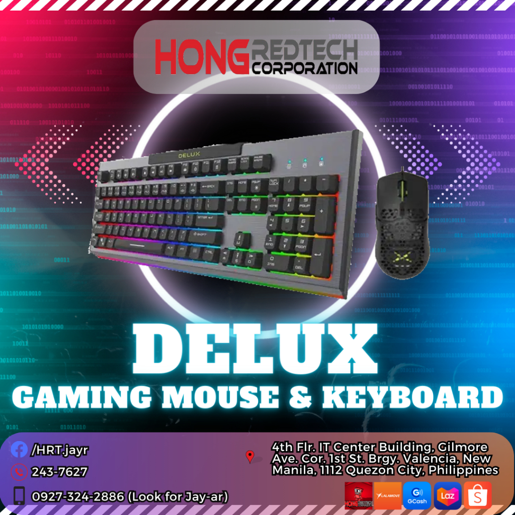 DELUX GAMING MOUSE AND KEYBOARD BUNDLE (DELUX KM9036 AND DELUX M700 ...