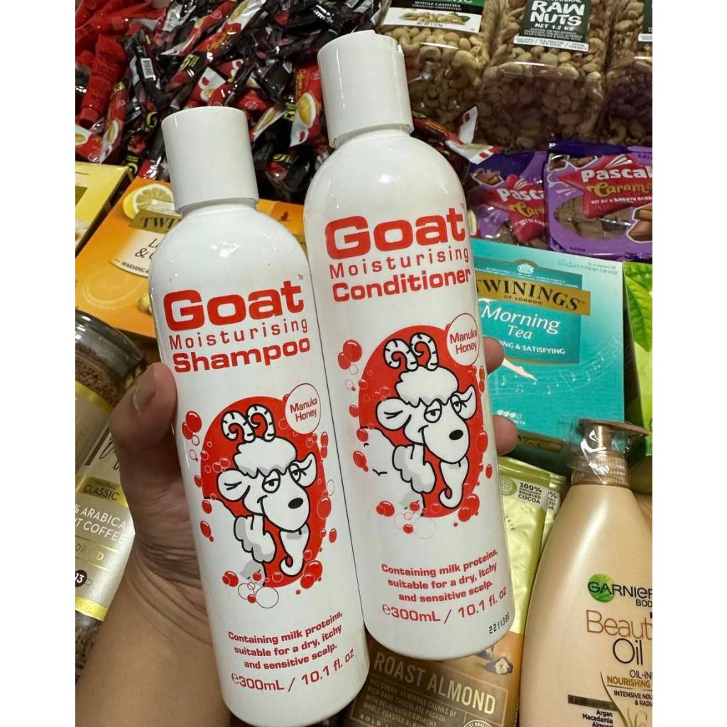 Goat Shampoo and conditioner manuka honey scent set 300ml each bottle ...