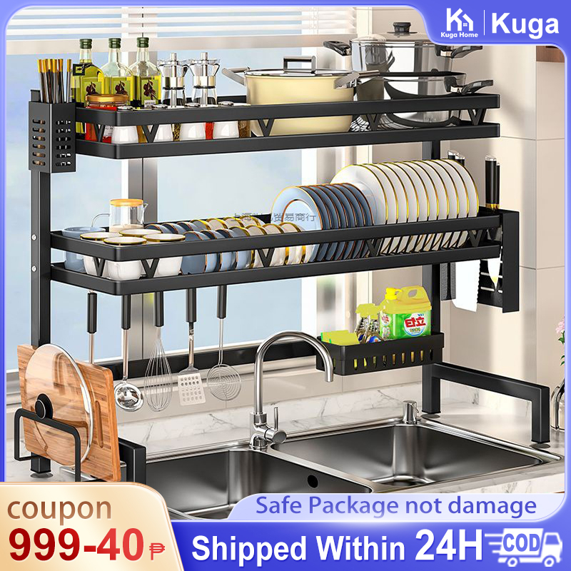 Dish Drying Rack Plate Storage Organizer Shelf Sink Drainer Dish Rack ...