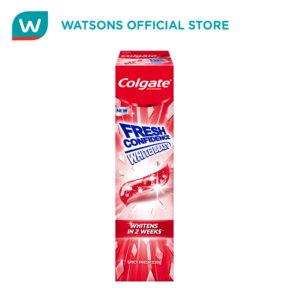 COLGATE Fresh Confidence White Blast Spicy Fresh Toothpaste 110g ...