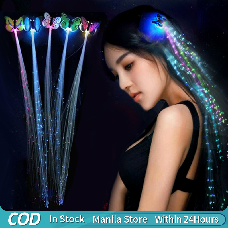 5pcs LED Light Up Fairy Hair Accessories Flashing Hair Braid Hair Clips ...