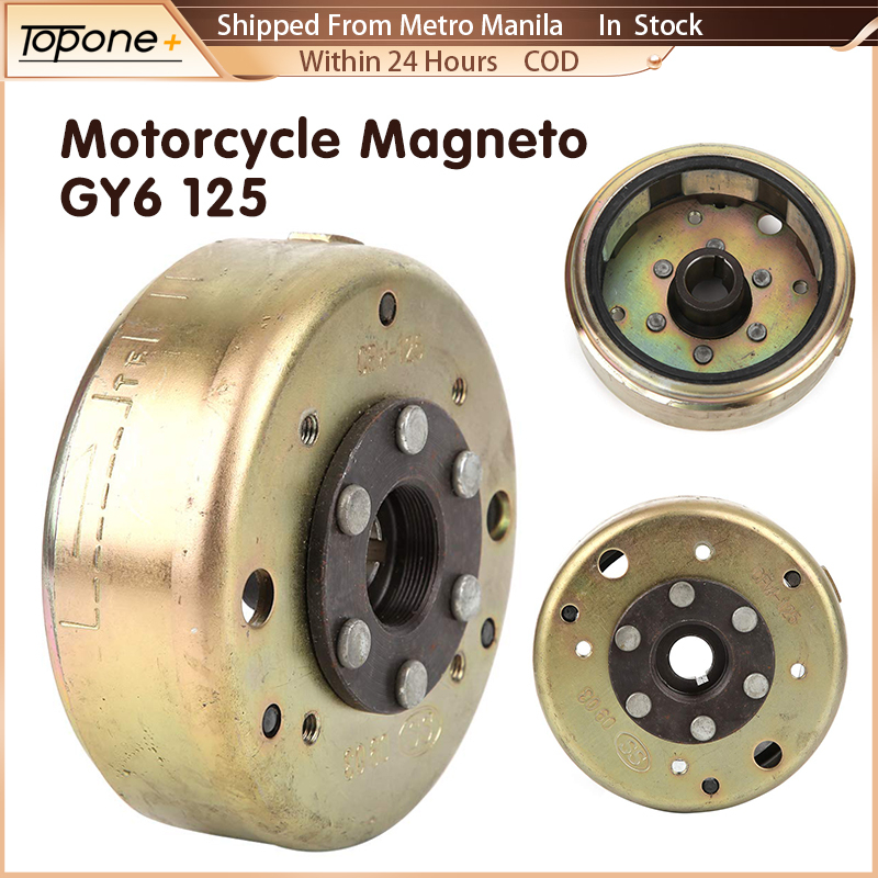 Motorcycle GY6 Engine Parts 125 Magneto Rotor Flywheel | Shopee Philippines