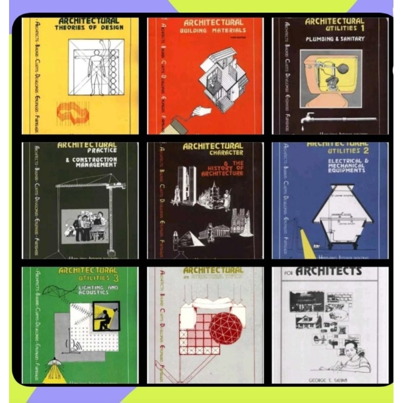 ARCHITECTURAL BOOK 1-8 & REVIEWER by George Salvan | Shopee Philippines