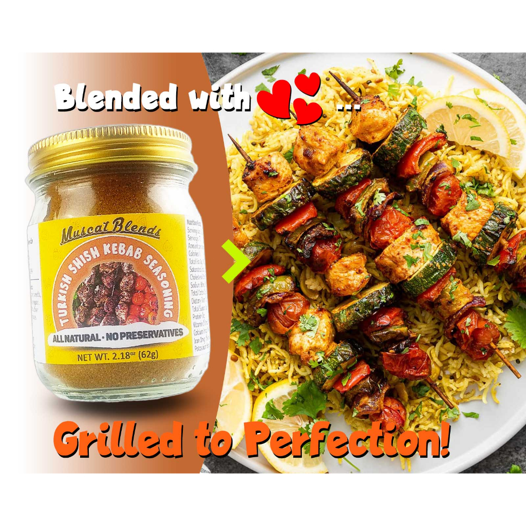MUSCAT BLENDS TURKISH SHISH KEBAB SEASONING 2.18oz (62g) | Shopee ...