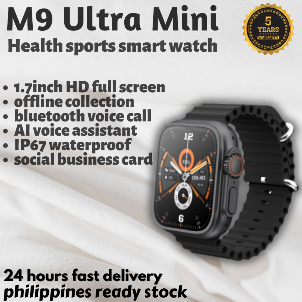 2023 new Smart Watch M9 mini HD Full Screen games Music Nfc Bluetooth ...