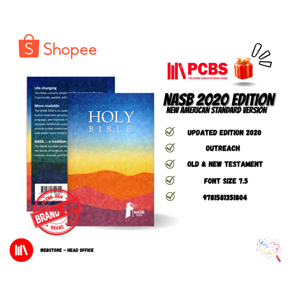 PCBS NASB 2020 Outreach Bible Paperback (FONT SIZE 7.5/NEW AMERICAN ...