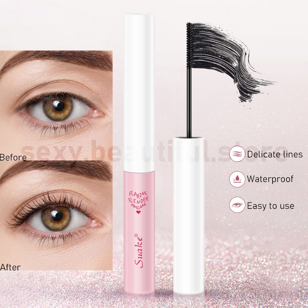 Curling Mascara Long-lasting Waterproof Long Thick Eyelash Ultra-fine ...