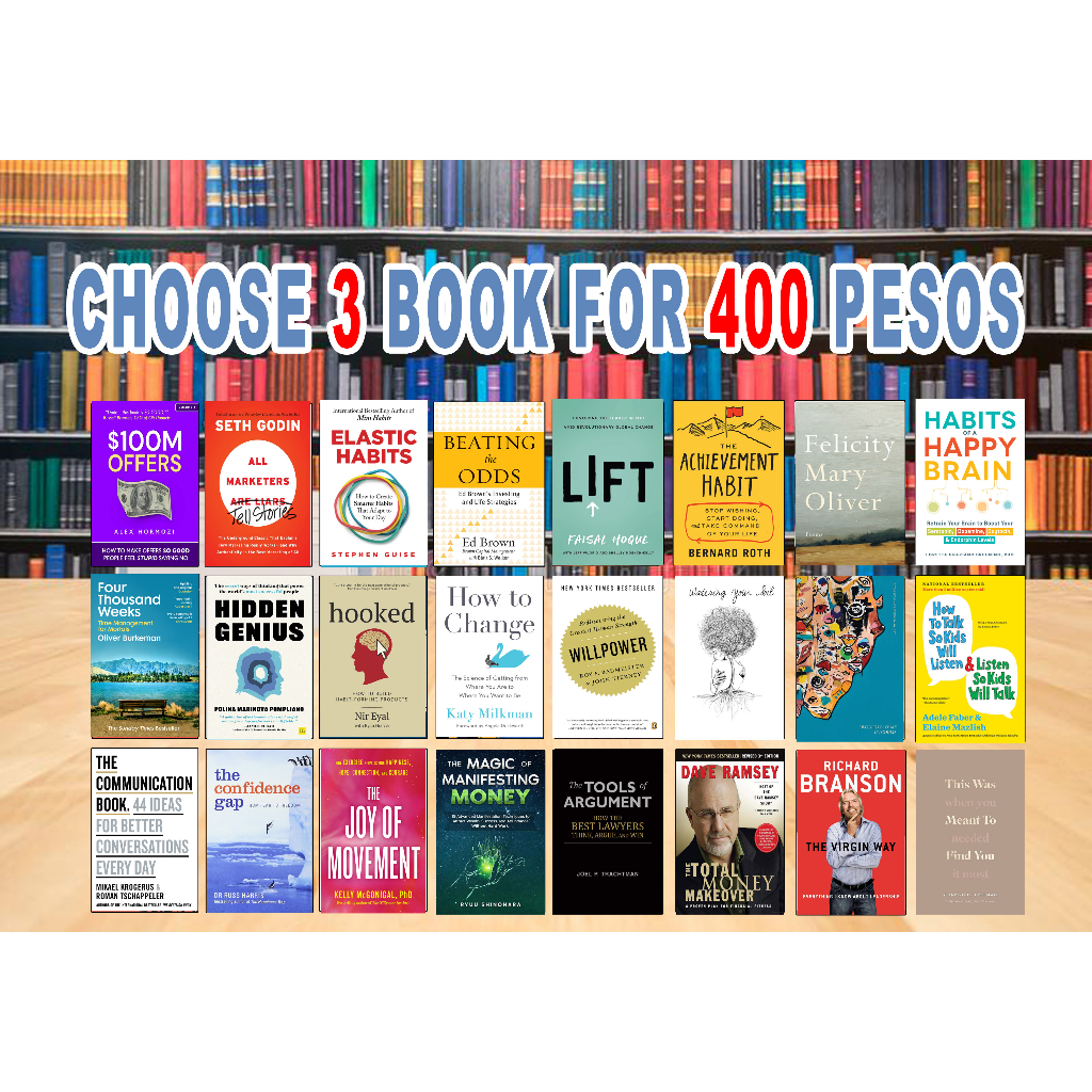 3 Books for 400 Bundle | Shopee Philippines