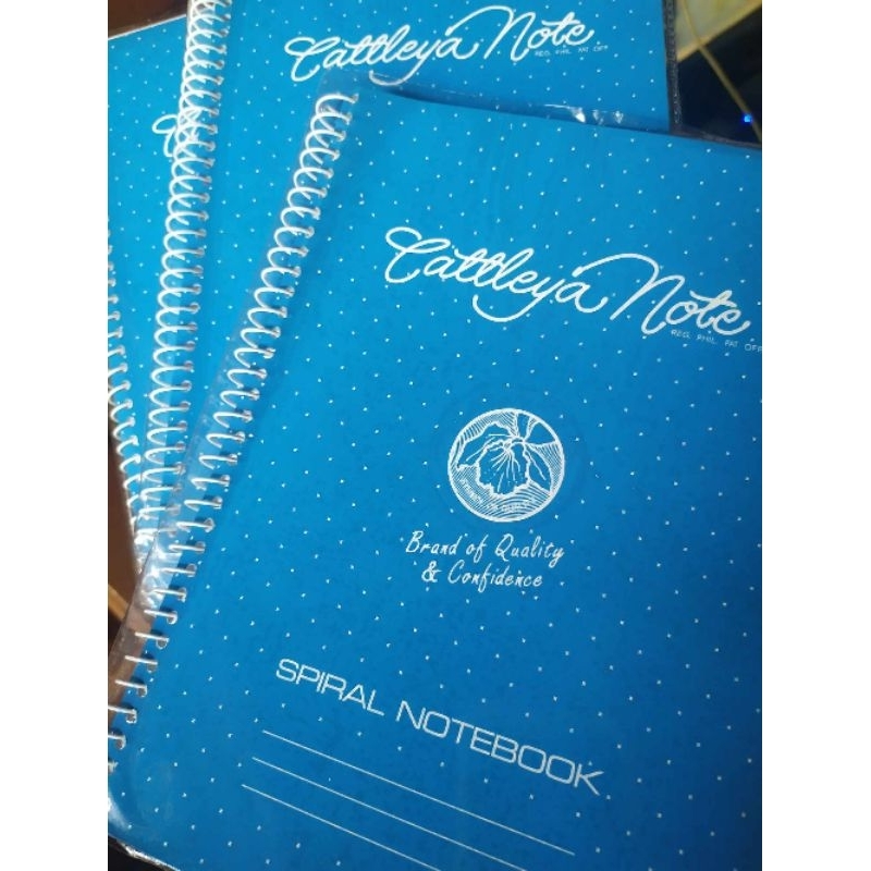 Cattleya Spiral Notebook 100 Sheets With Plastic Cover (6"x8.5"inches ...