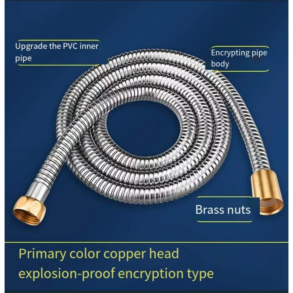 PVC Bidet Hose 60Inches-1.5Meter Extra Long Flexible Stainless Steel ...