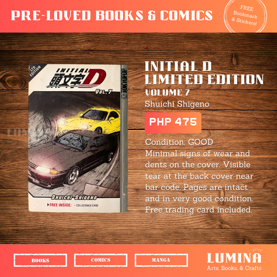 INITIAL D Limited Edition Volume 7 Shuichi Shigeno PRE-LOVED MANGA ...