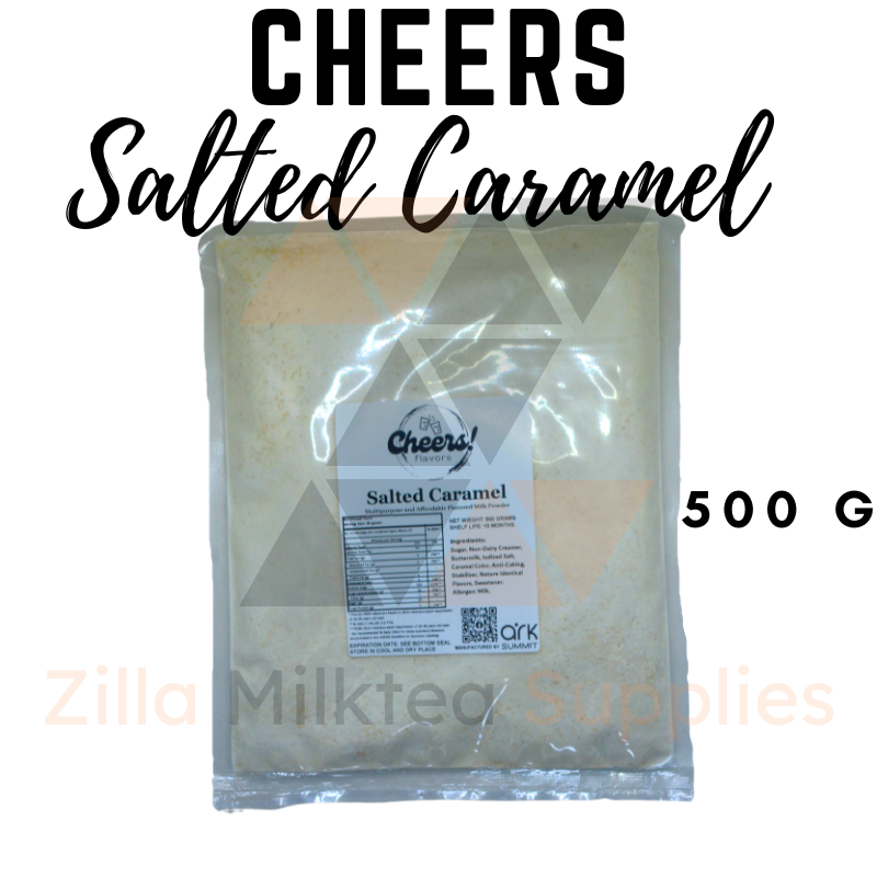 Cheers Salted Caramel Premium Powder Flavor 500g for MilkTea, Shakes ...