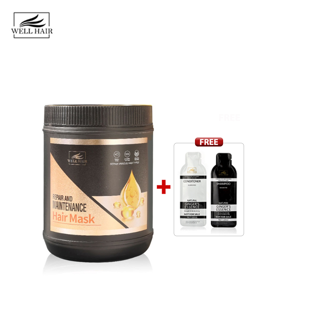 Well Hair Mask 1KG Maintenance Hair Care Damage Dry Frizzy Smooth ...