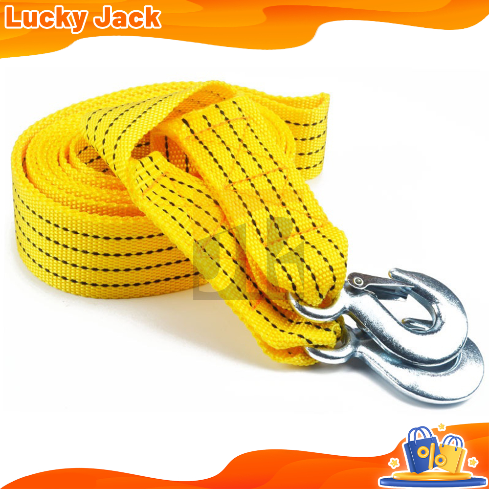 3/4M Heavy Duty Car Tow Cable Towing Tow Strap For Motorcycle 3000KG ...