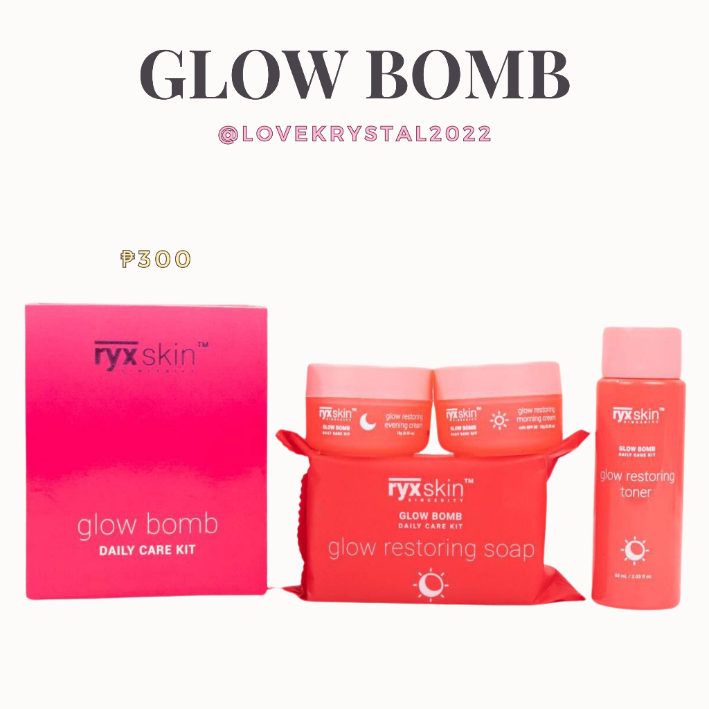 GLOW BOMB REJUVE SET - RYX SKIN SINCERITY | BEST SELLER REJUVE (Love ...