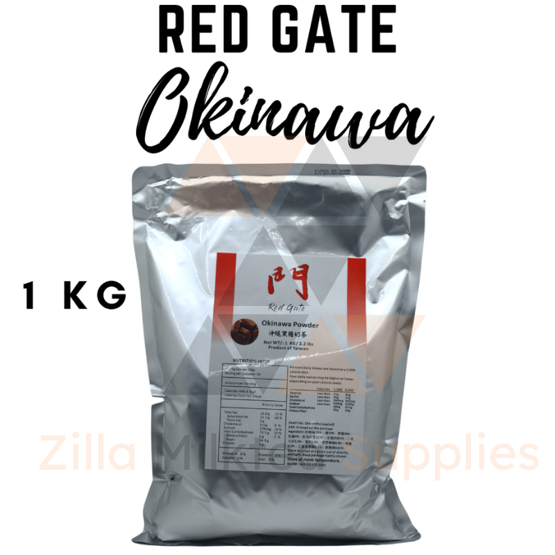 Red Gate Okinawa Powder 1kg and 500g for MilkTea, Shakes and Frappe ...