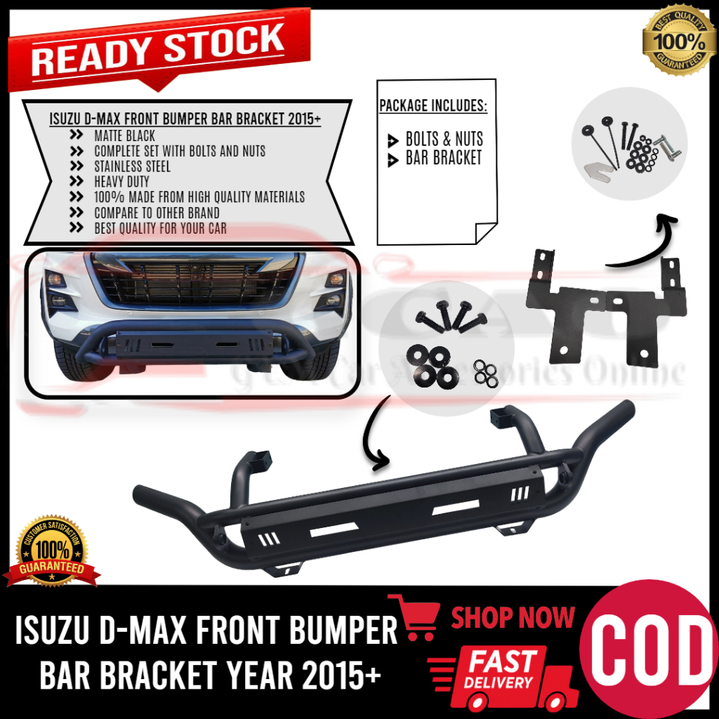 GCAO ISUZU D-MAX FRONT BUMPER BAR BRACKET 2015 2016 2017 2018 2019 2020 ...