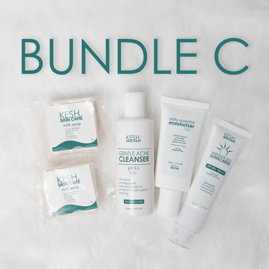 KESH Radiant Bundle C [ 2 Milk Soap + Gentle Salicylic Cleanser ...