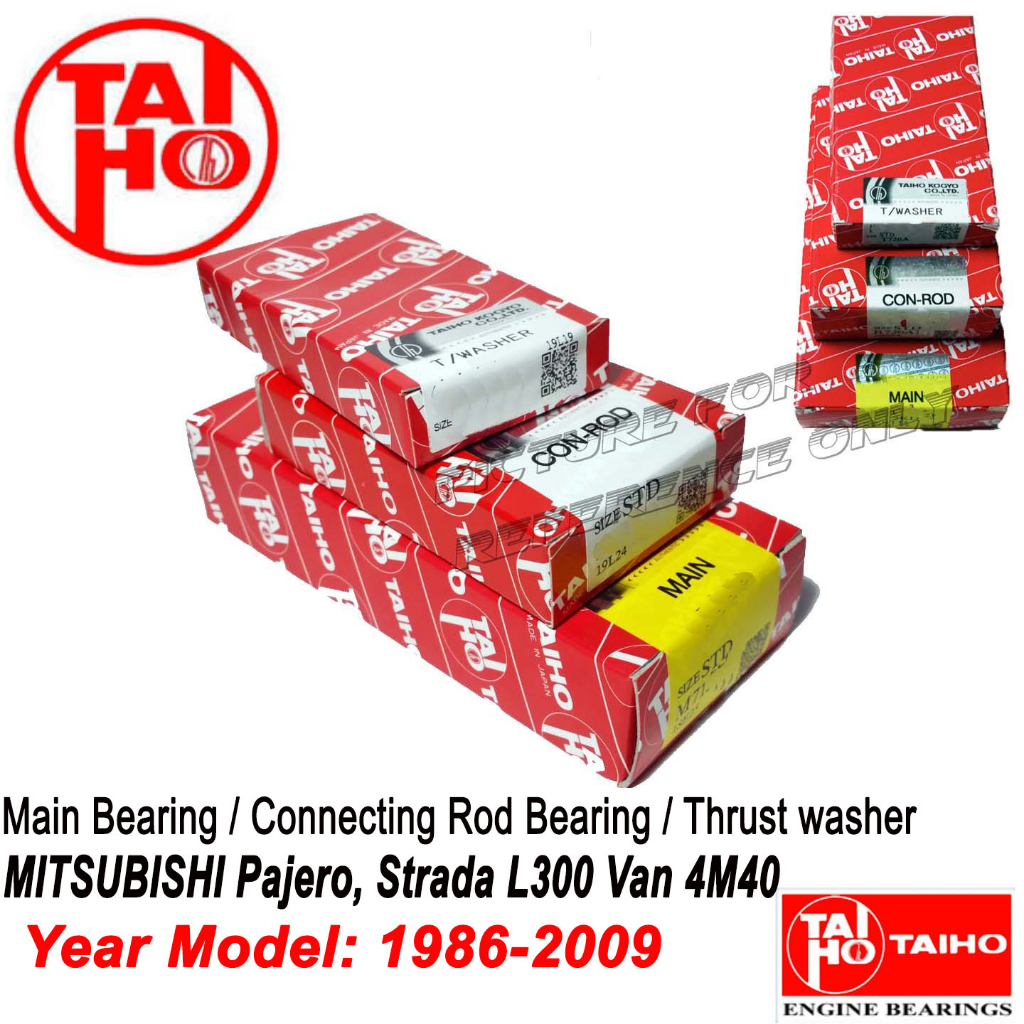Main, Con. Rod Bearing and Thrust washer Set for MITSUBISHI Pajero ...