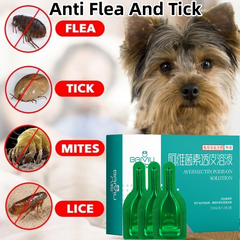 Pet Deworming Medicine Get Rid Of Flea Mite Drops For Dog And Cat Anti ...