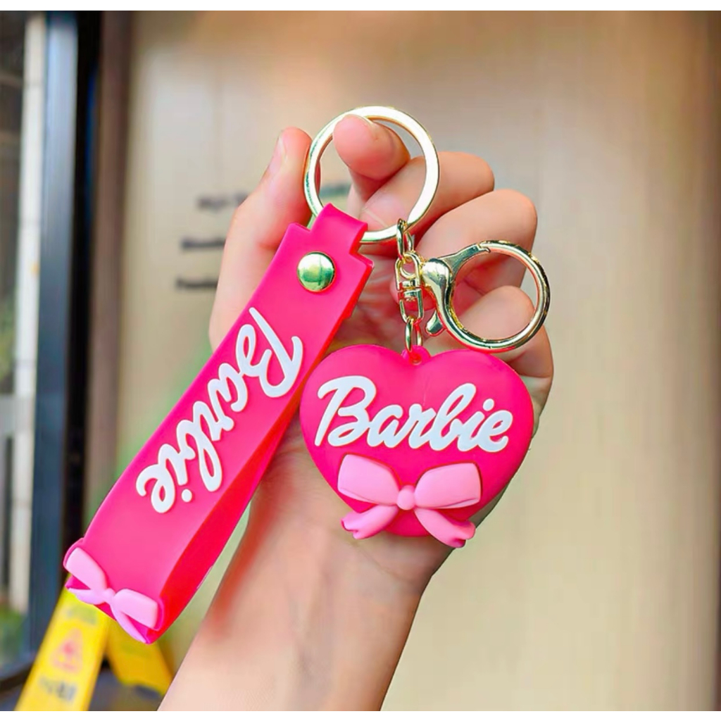barbie keychain rubber souveniers barbie character design | Shopee ...
