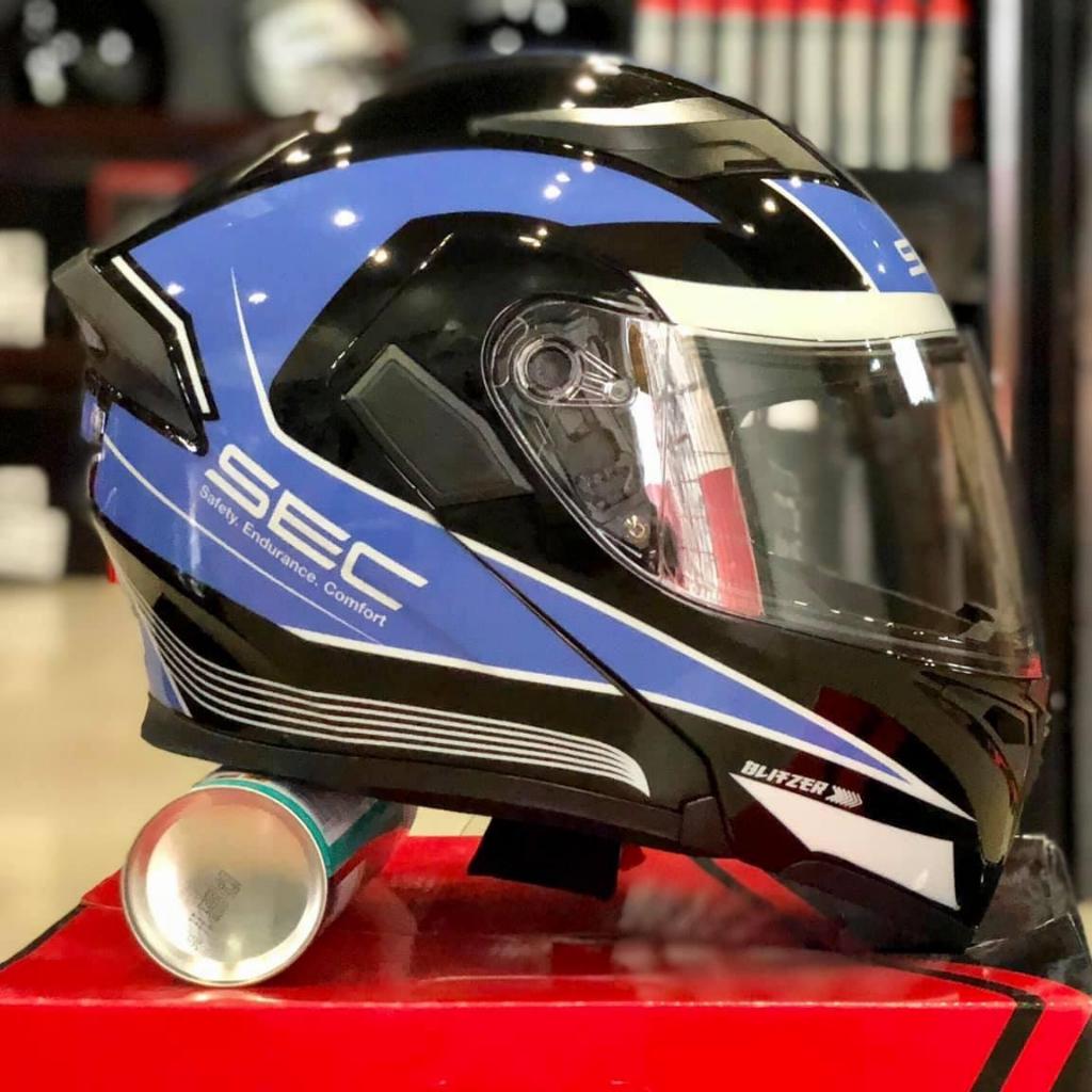 Sec Helmet Windstorm Blitzer Modular Dual Visor | Shopee Philippines
