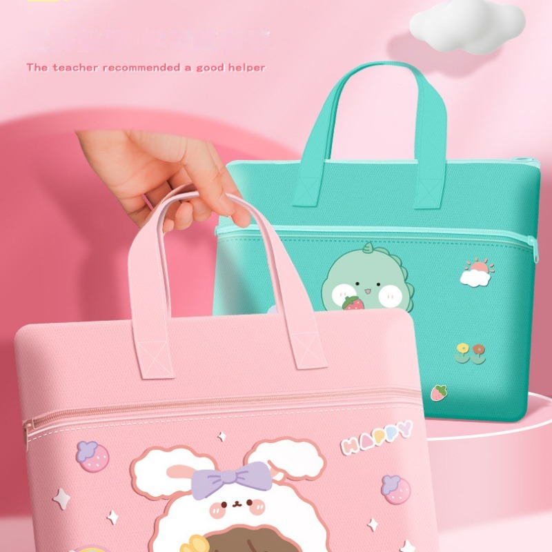 Book Bag Student Large Capacity Book Storage Folder File Bag Test Paper ...