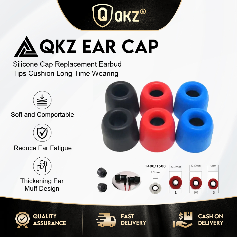 QKZ 3 pairs Ear Cap In-Ear Ear caps Silicone Cap Replacement Earbud ...