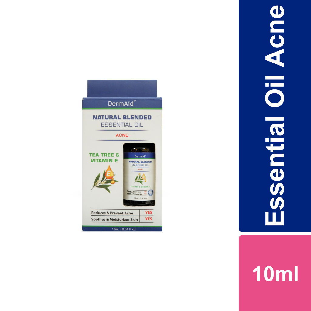 DERMAID Natural Blended Essential Oil Tea Tree & Vitamin E 10ml ...