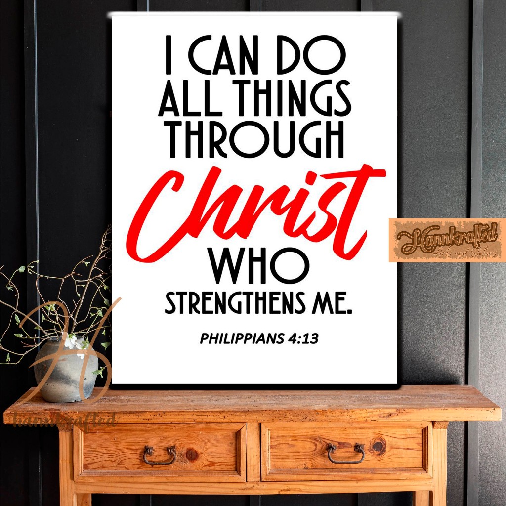 Bible Verse D Poster Decoration Sintra Board/Waterproof Sticker Big ...