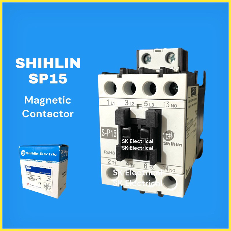 SHIHLIN SP15 - 16A - Magnetic Contactor | SK Electrical | Shopee Philippines