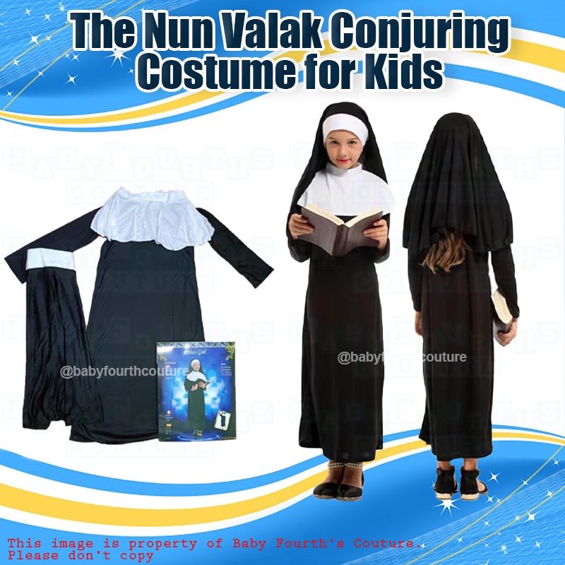 COD The NUN Valak Scary Halloween Costume Girl Costume for Kids ...