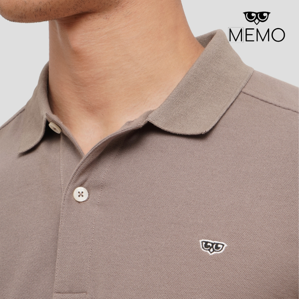 Memo Ultimate Basics Owl Polo For Men (Cement/Cloud Blue/Orange/Sand ...