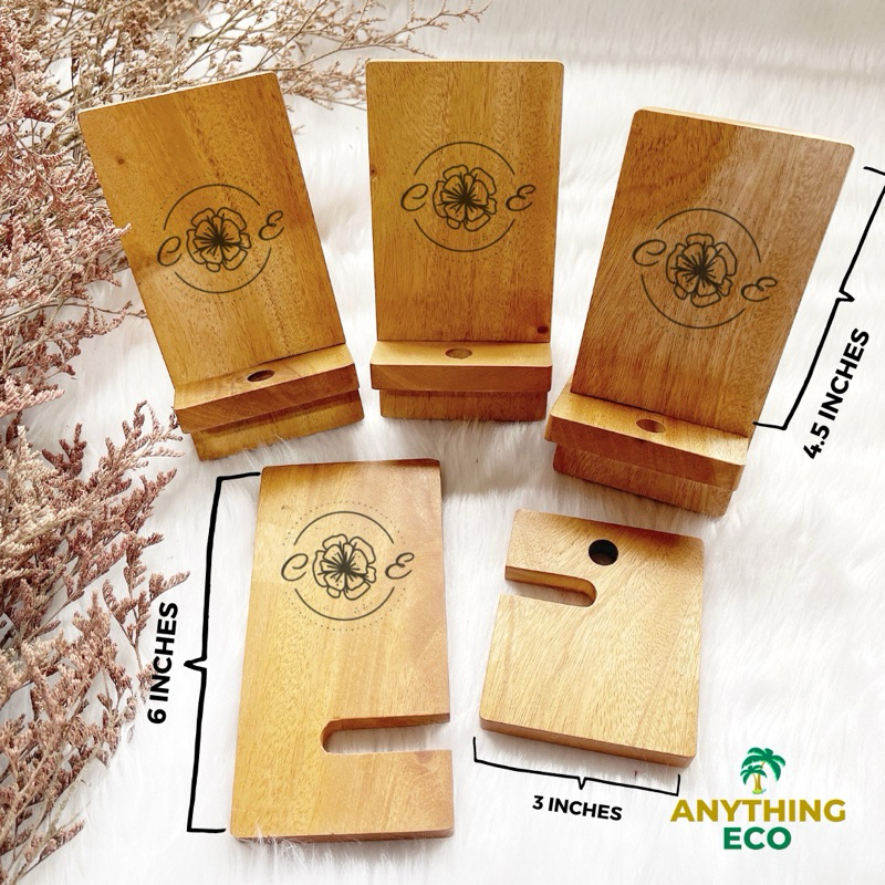 Personalized Laser Engraved Wooden Phone Stand Holder(Baptism / Wedding ...