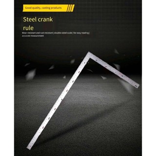 L-Type Square Stainless Steel 90 Degree Angle Metric Try Mitre Ruler ...