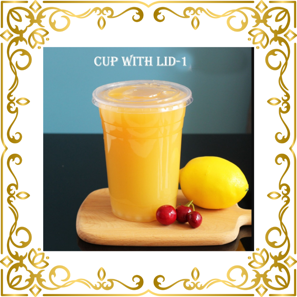 1LITER Plastic Cup with FLAT Lid 50PCS 32oz PP PLASTICS FAT CUPS ...