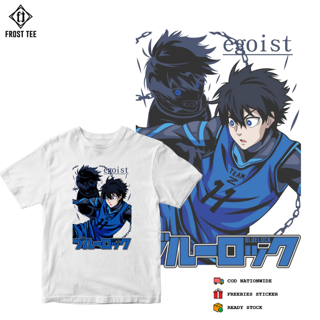 Blue Lock Isagi Yoichi Anime Shirt | FROST TEE | Shopee Philippines