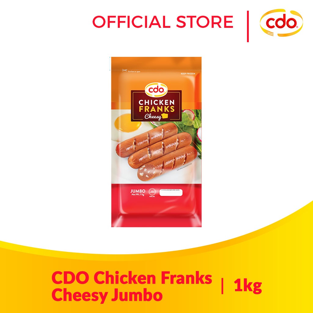 CDO Chicken Franks Cheesy Jumbo 1kg | Shopee Philippines CDO Chicken Franks Cheesy Jumbo 1kg | Shopee Philippines
