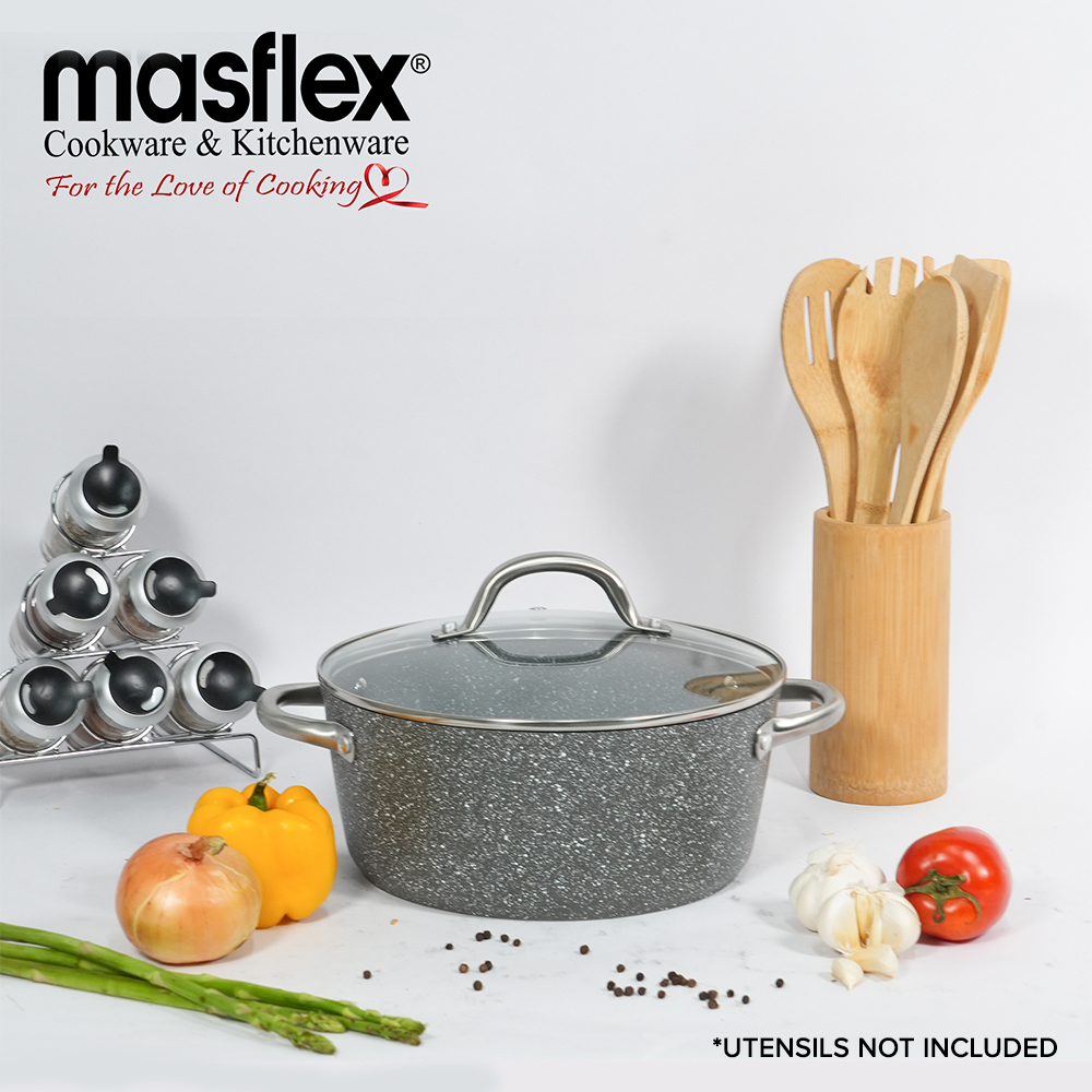 Masflex 24Cm Stone Forged Casserole NS-FG57 | Shopee Philippines