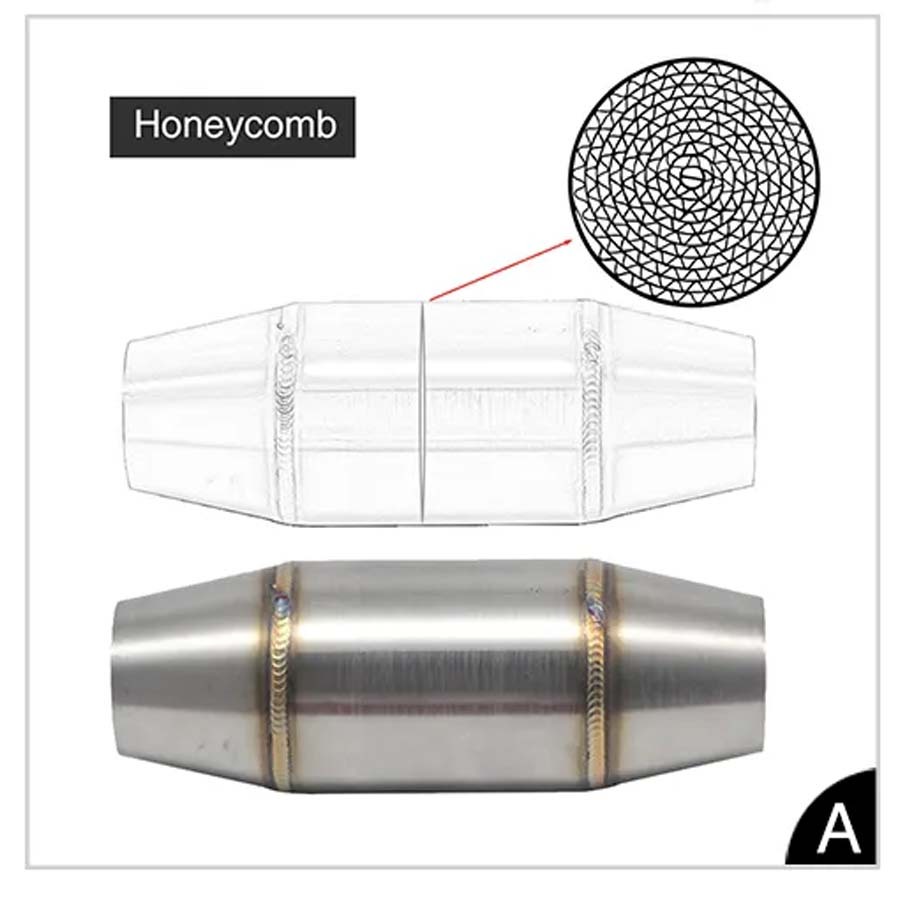 ASTRONT 35MM Motorcycle Exhaust Pipe Muffler Catalyst Expansion Chamber ...