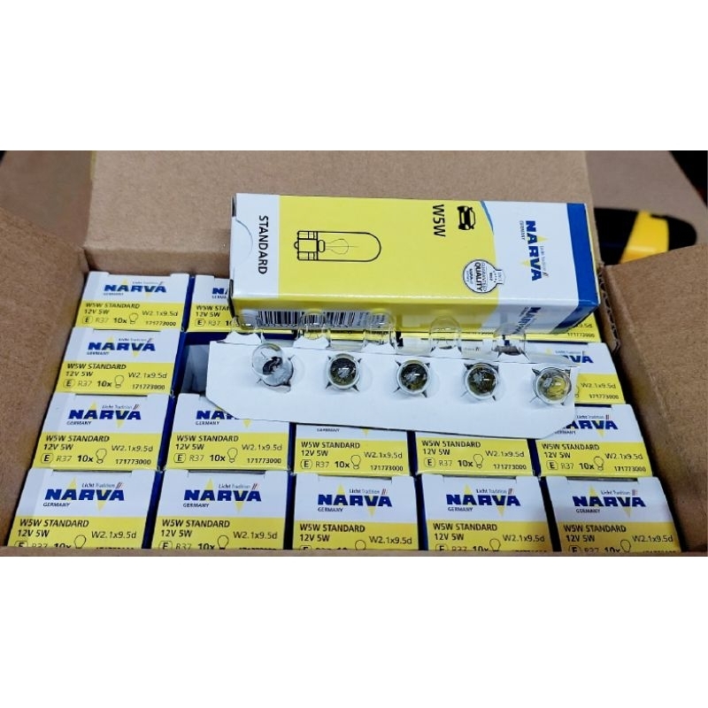17177 PLUG IN BULB NARVA ORIGINAL 5WATT (#158) (price is 165/10pcs ...