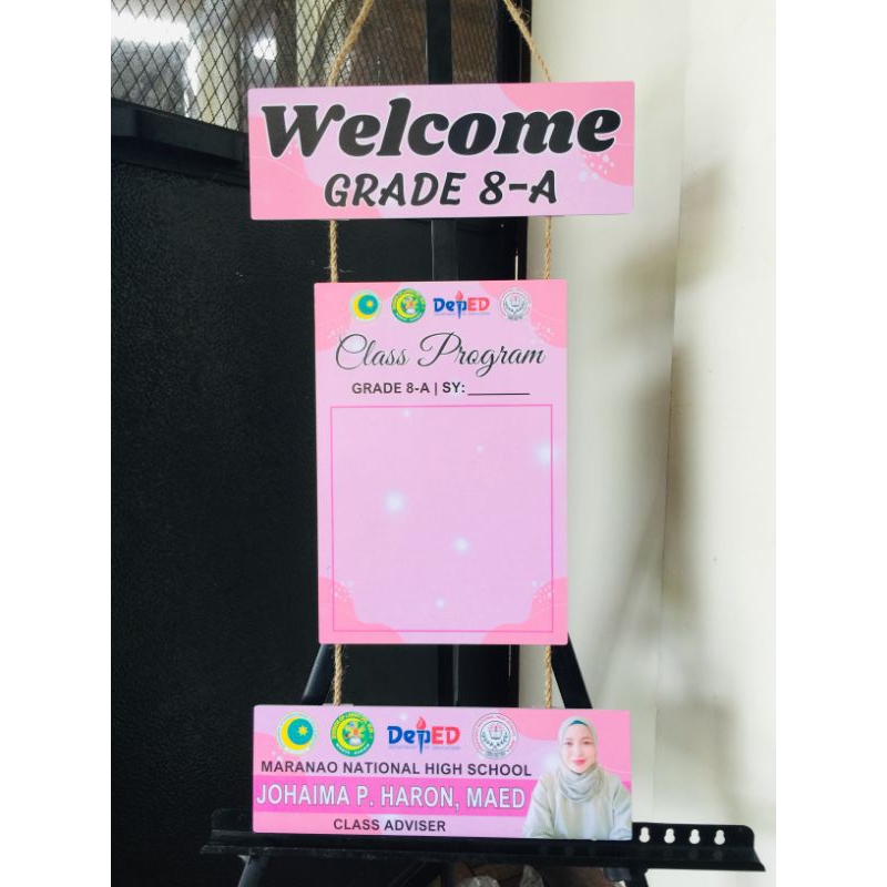 Customized Class Program in Sintra Board Laminated | Shopee Philippines