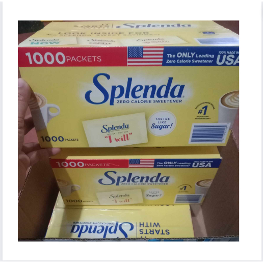 SPLENDA ZERO CALORIE SWEETENER IMPORTED (1000 PACKETS PER BOX) | Shopee ...