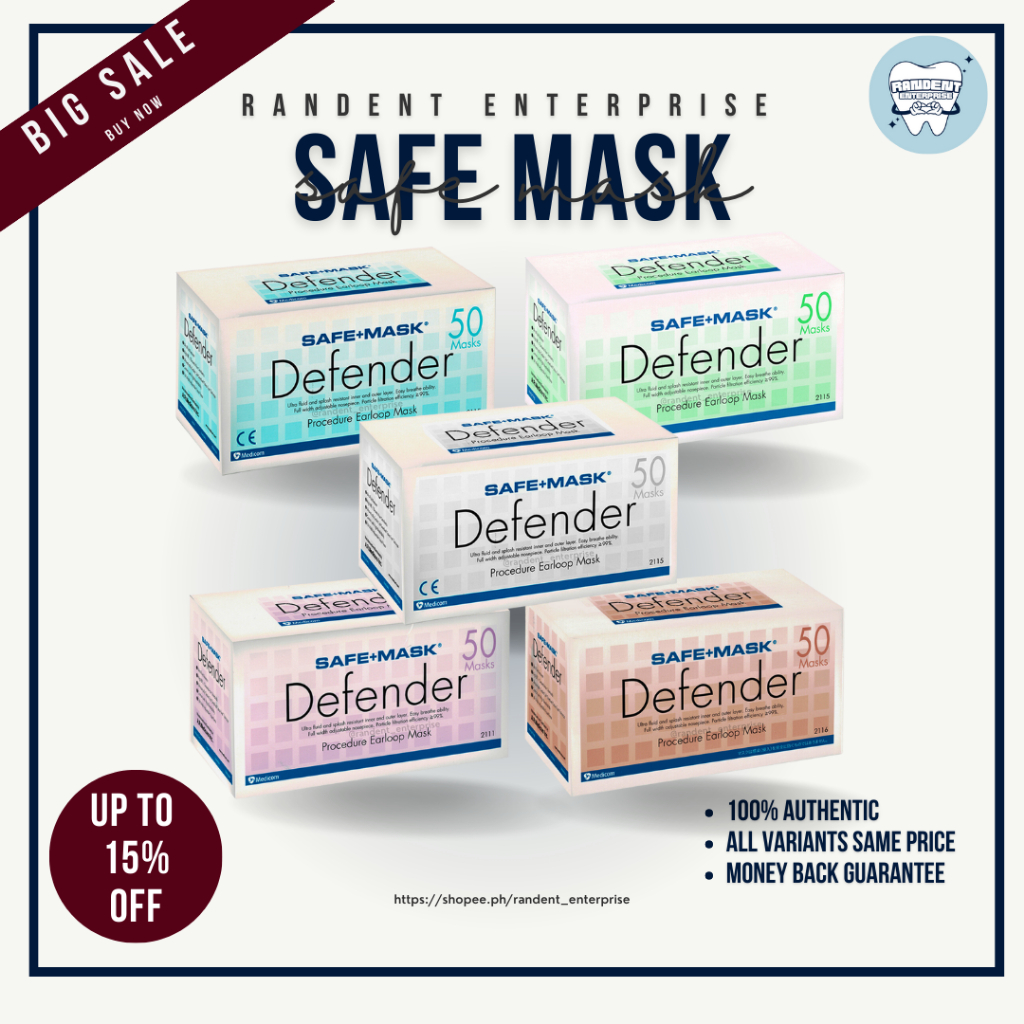 Authentic Medicom Defender Safe Mask | Shopee Philippines