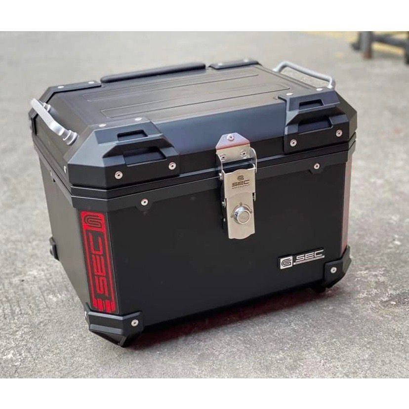 Brand NEW Original SEC Alloy Top Box 55 liters with bracket | Shopee ...