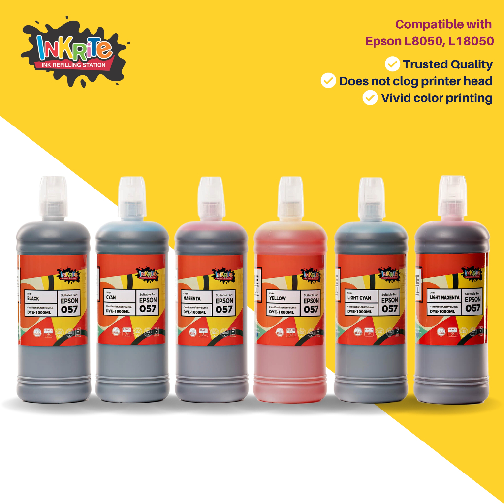 Inkrite Ink for Epson L8050 L18050, 1000 ml | Shopee Philippines