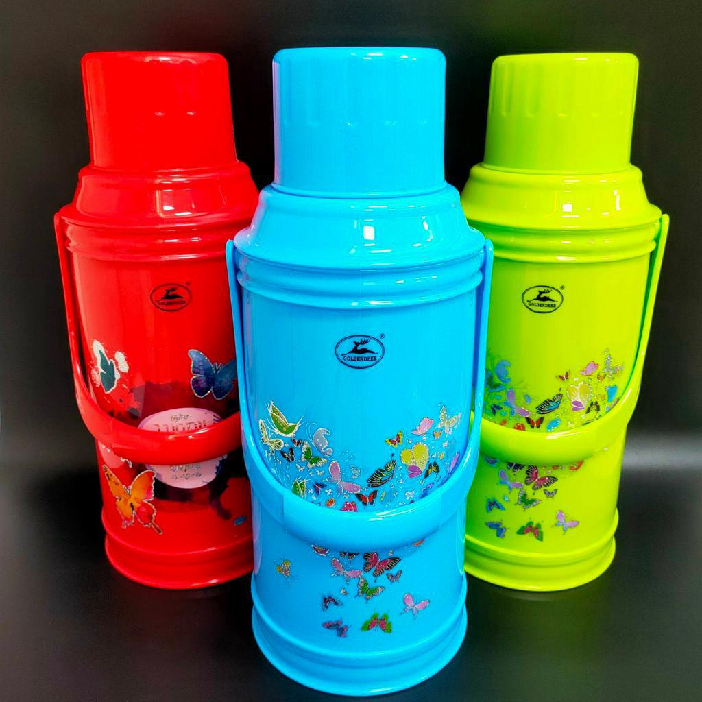 GOLDEN DEER JUMBO 3.2L PLASTIC THERMOS/ PLASTIC THERMOS VACUUM FLASK ...