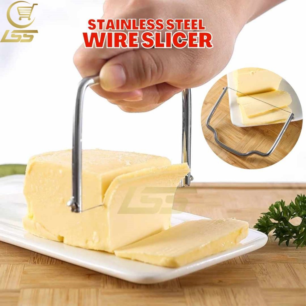 Efeq Stainless Wire Slicer Handheld Butter Cheese Ham Tofu Luncheon ...