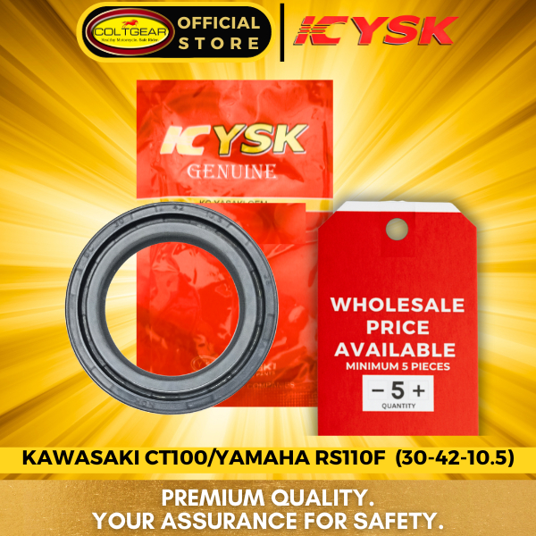 YSK Front Shock Fork Oil Seal Only for Kawasaki CT100/Yamaha RS110F [30 ...