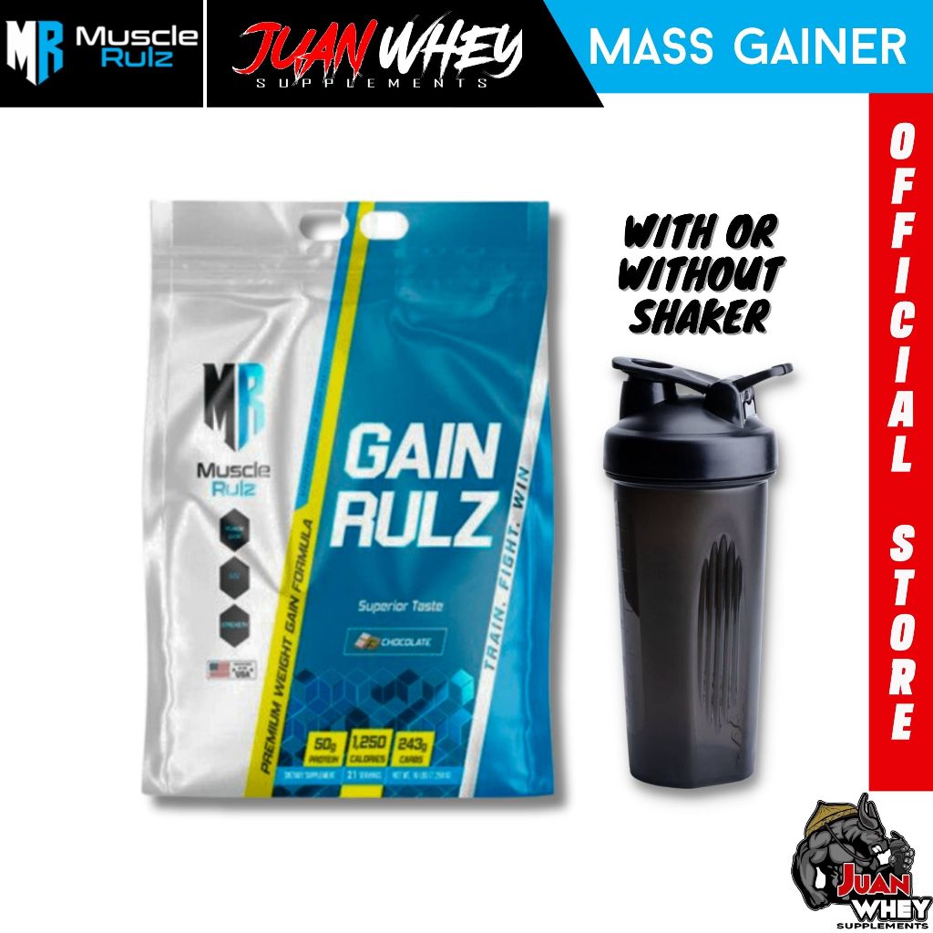 Muscle Rulz Gain Rulz Mass Gainer Powder 8LBS | Shopee Philippines